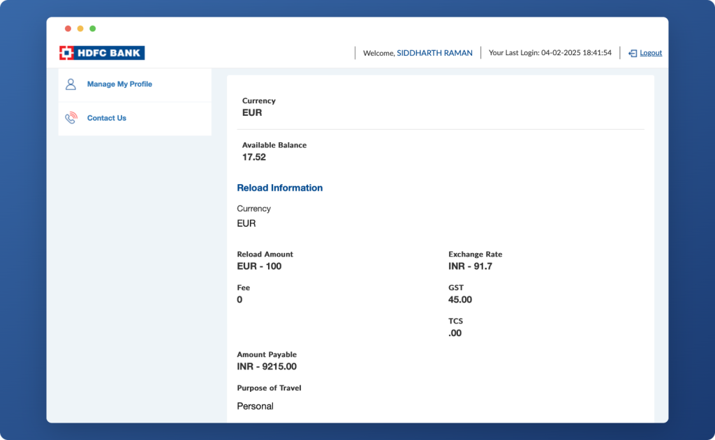 HDFC Multicurrency Forex Card Review – CardExpert