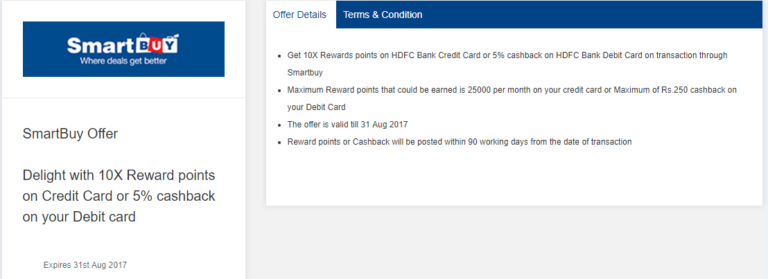 Now Enjoy 10X Reward Points with all HDFC Credit Cards on SmartBuy ...