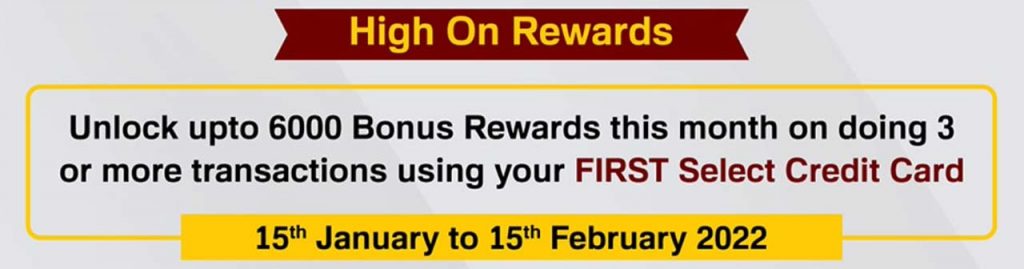 IDFC Offer: Get upto 6000 Points on Credit Card Spends – CardExpert