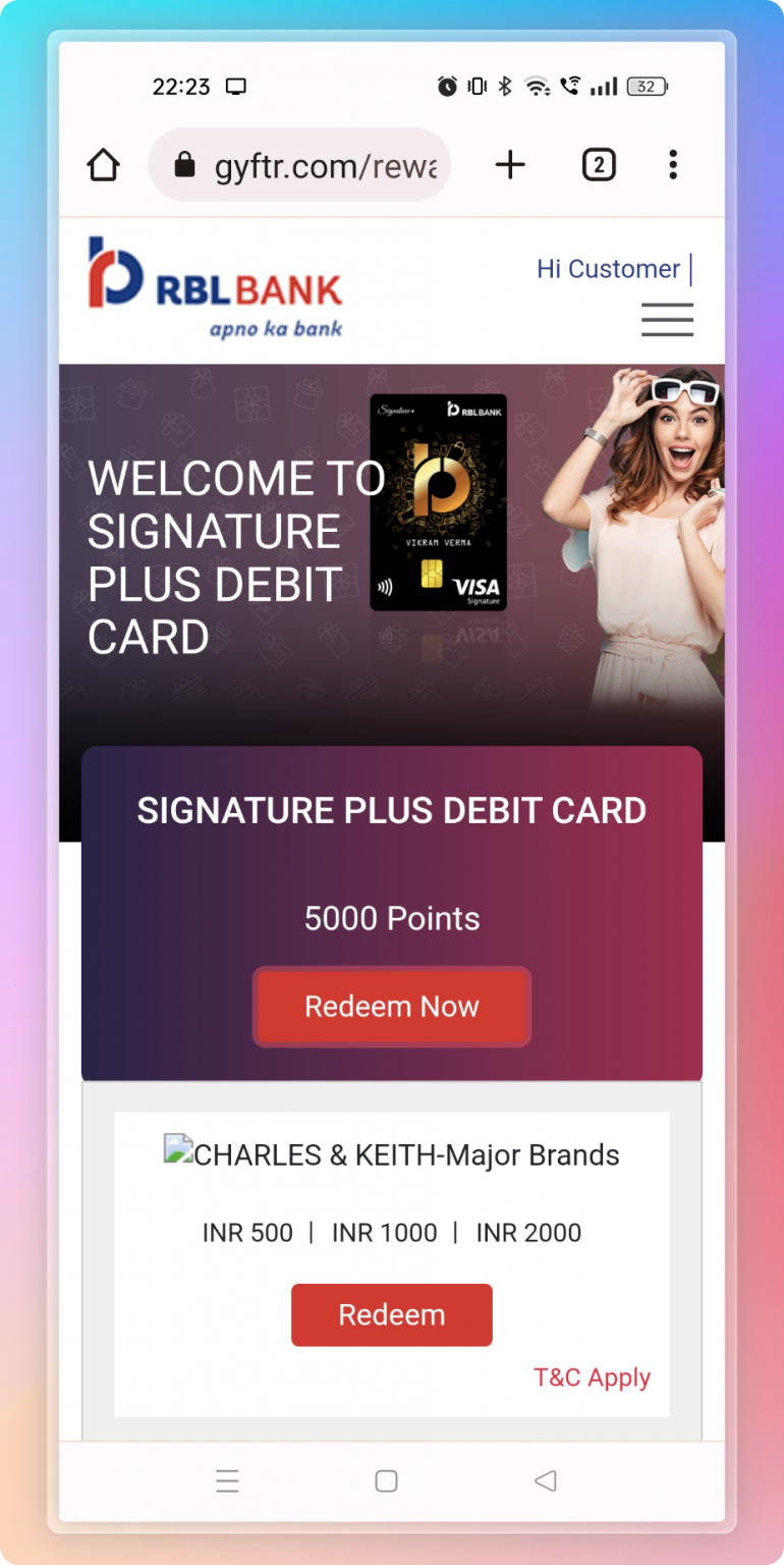RBL Bank Signature+ Debit Card Hands-on Review – CardExpert
