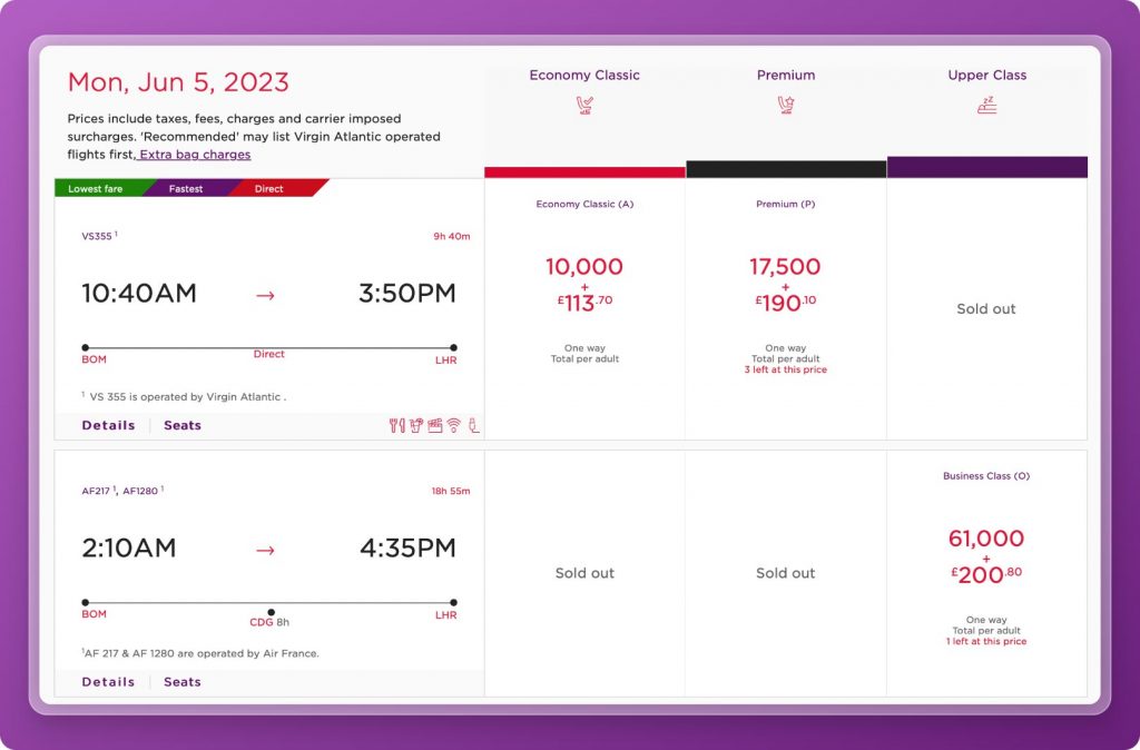 Guide: Virgin Atlantic Flying Club for Indians – CardExpert