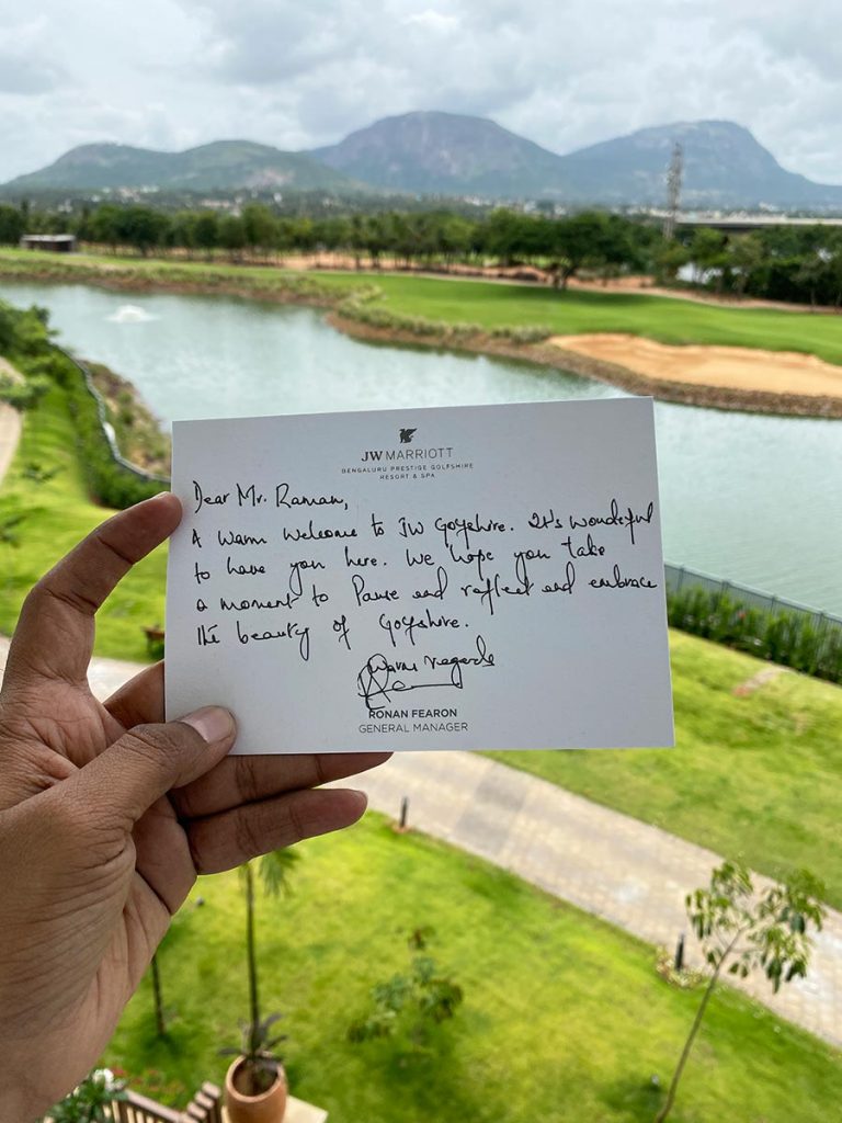 JW Marriott Prestige Golfshire Resort, Bangalore Review – CardExpert