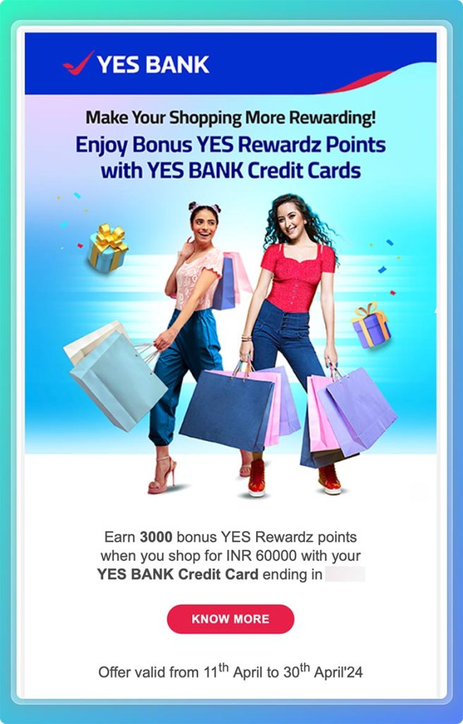 Yes Bank Credit Card Spend based Offer (2024) – CardExpert